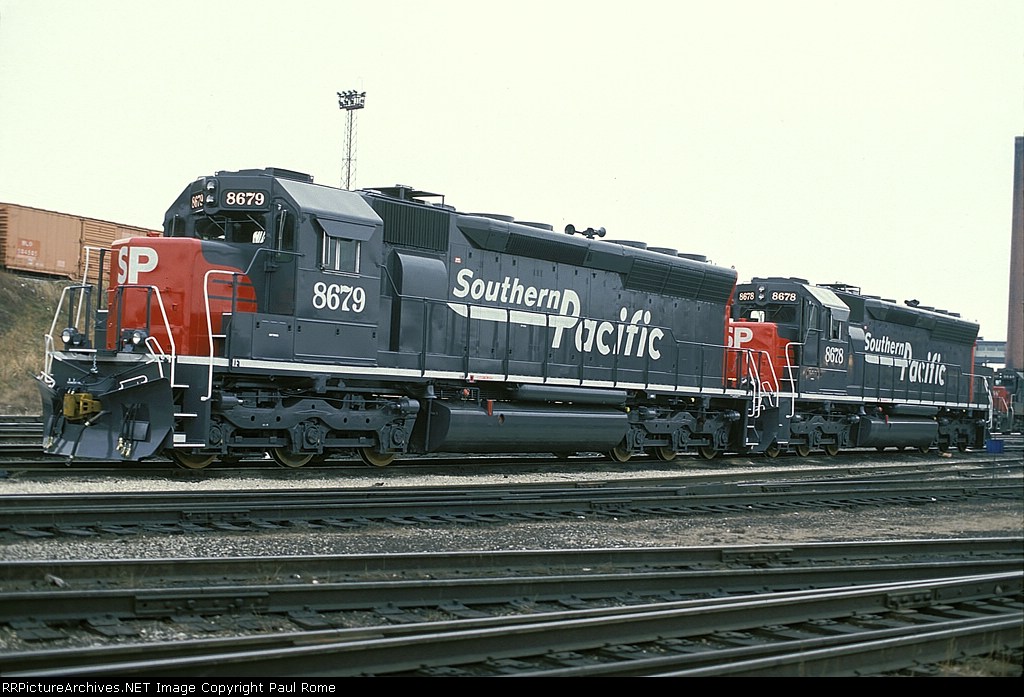 SP 8679 - 8678, EMD SD45, NEW MK SD40M-2 rebuilds, at BRC Clearing Yard,